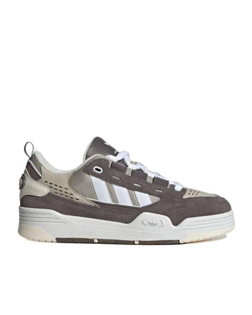adidas Round Head Low-Cut Sneakers in Gray for Men | Lyst