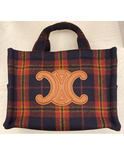 Celine Small Cabas Bag in Blue | Lyst