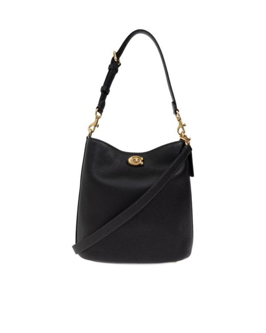 COACH Willow 19 Shoulder Bag in Black | Lyst