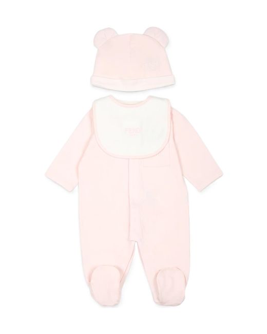 Fendi Logo One-Piece Set in Pink | Lyst