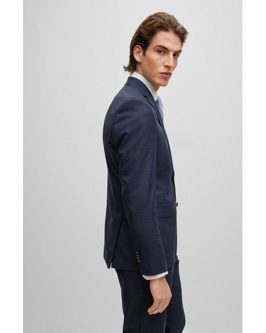 BOSS Logo Suit in Blue for Men | Lyst