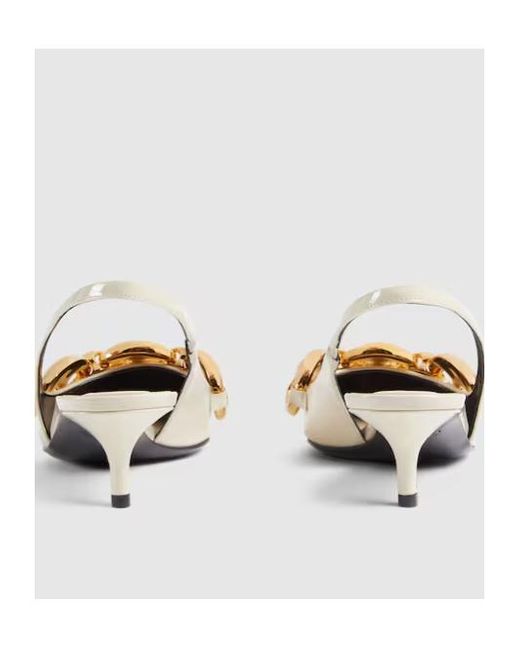 Gucci High-Heeled Sandals With Shallow Mouth On The Back Of Ship'S ...