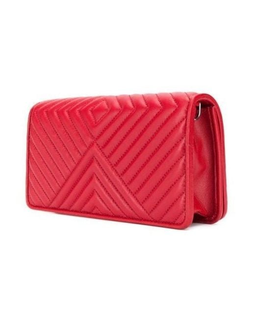 Prada Quilted Mini Single Shoulder Woc in Red | Lyst