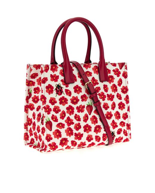 Versace La Medusa Tote Bag in Red | Lyst
