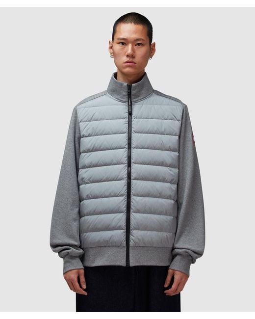 Canada Goose Hybridge Huron Full Zip Jacket (Stone Heather in Grey for ...