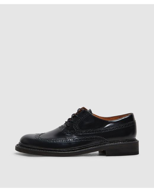 Our Legacy Brogue Parade Shoe Leather in Black | Lyst UK