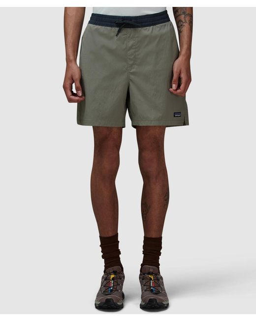 Patagonia Baggies 6-Inch Short (River Rock in Gray for Men | Lyst