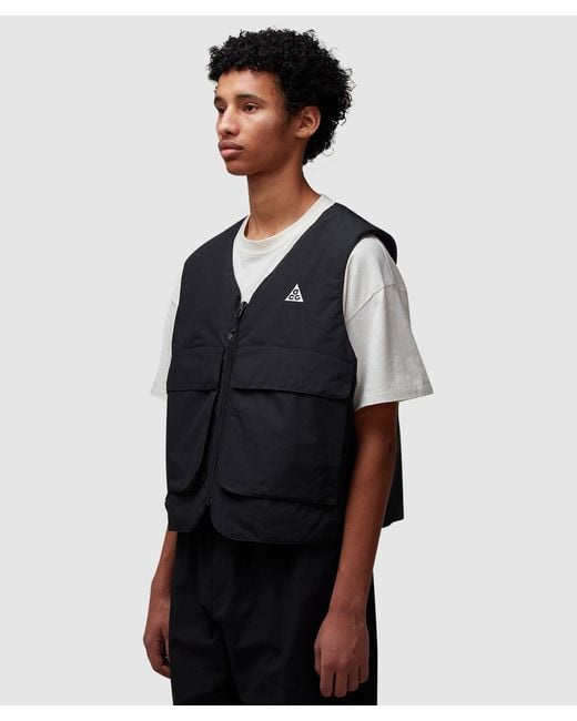 Nike Acg Reversible Gilet Vest in Black for Men | Lyst