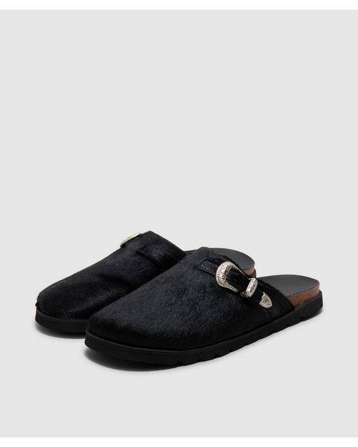 Duke & Dexter Winston Pony Mule in Black for Men | Lyst