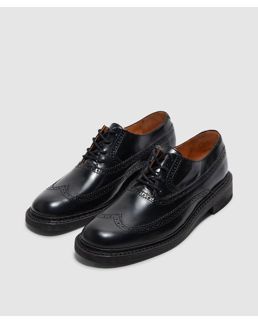 Our Legacy Brogue Parade Shoe Leather in Black | Lyst