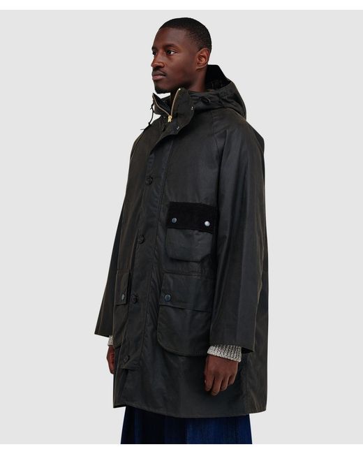 Barbour Solway Trench Wax Coat (Archive in Black for Men | Lyst UK