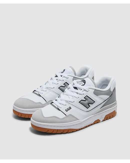 New Balance 550 Sneaker (/Slate in White | Lyst