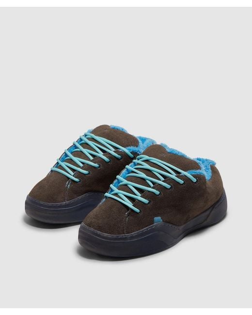 ERL Suede Vamp Skate Sneaker in Green for Men | Lyst