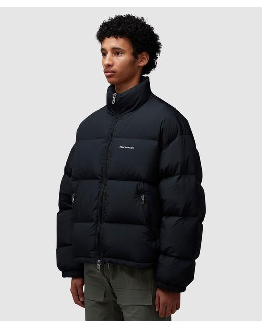 Cole Buxton Cropped Logo Puffer Jacket ( in Blue for Men | Lyst UK