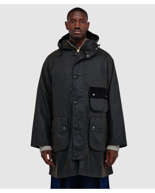 Barbour Solway Trench Wax Coat (Archive in Black for Men | Lyst UK
