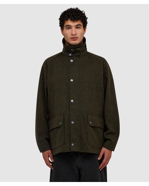 Barbour Modified Bedale Wool Jacket in Green for Men | Lyst