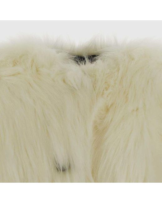 Dolce & Gabbana White Modacrylic Jackets & Coat in Natural | Lyst UK