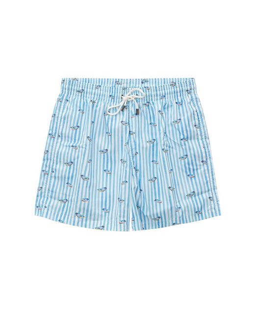 Canali Light Blue Polyester Swimwear for Men | Lyst UK