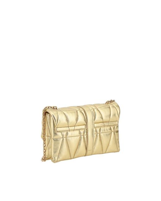 Versace Lambskin Kleio Mini Shoulder Bag in Metallic | Lyst