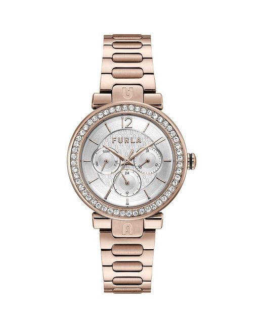 Furla Stainless Steel Dress Watch in Metallic | Lyst UK