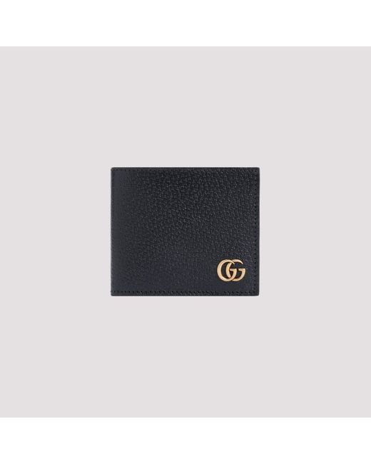 Gucci Black Leather GG Marmont Wallet for Men | Lyst