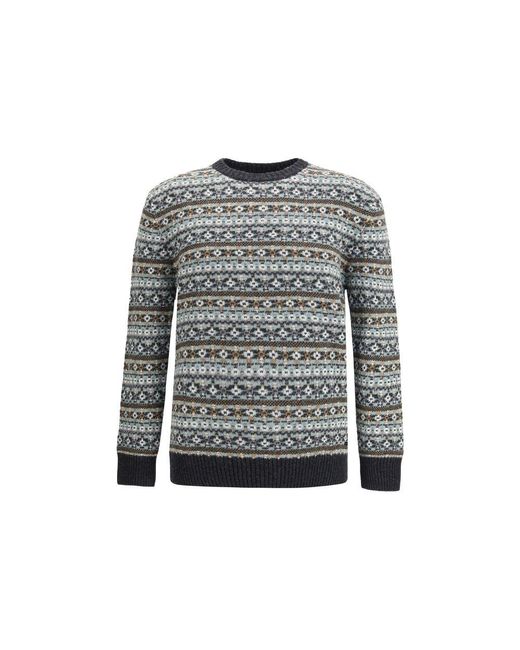 Brooksfield Multicolor Wool Sweatshirt in Grey for Men | Lyst UK
