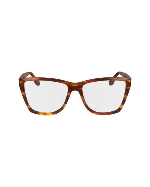 Victoria Beckham Brown Acetate Glasses (frames) | Lyst UK