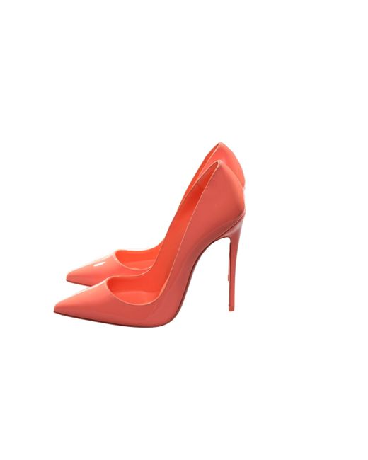 Christian Louboutin So Kate 120 Orange Patent Leather High Heel Pumps ...