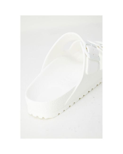 Birkenstock White Plastic Flat Sandals | Lyst UK