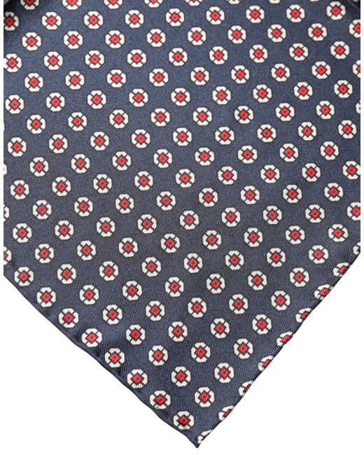 Dolce & Gabbana Patterned Silk Square Handkerchief Scarf in Blue for ...