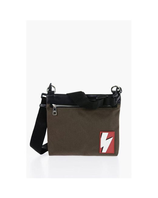 Neil Barrett Green Nylon Shoulder Bag in Black for Men | Lyst