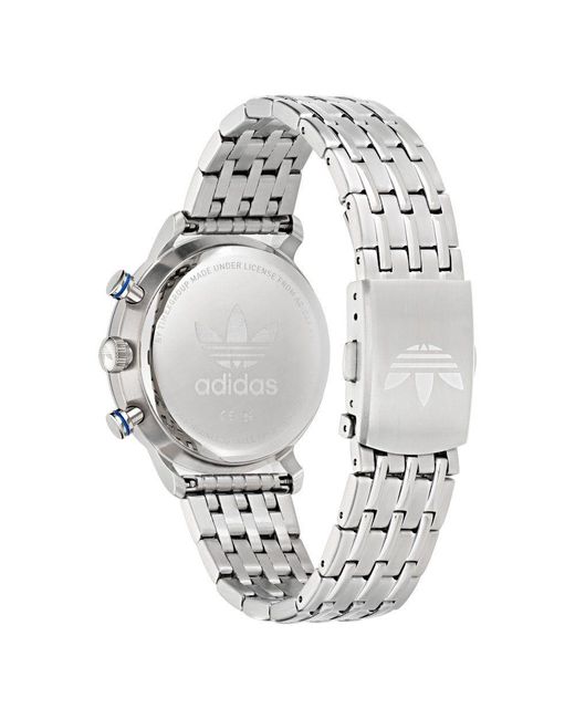 adidas Gray Stainless Steel Watch in Metallic for Men | Lyst