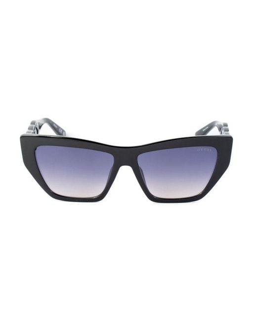 Guess Black Resin Sunglasses in Blue | Lyst UK