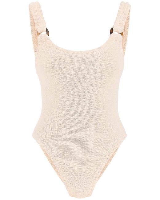 Hunza G Synthetic . Domino Swim Swimsuit in Blush (Pink) | Lyst Hunza G Synthetic . Domino Swim Swimsuit in Blush (Pink) | Lyst