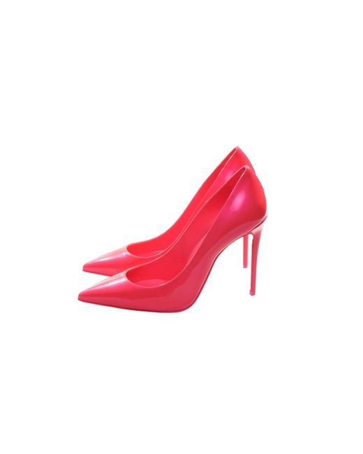 Christian Louboutin Sporty Kate Hot Pink Patent Leather High Heel Pumps ...