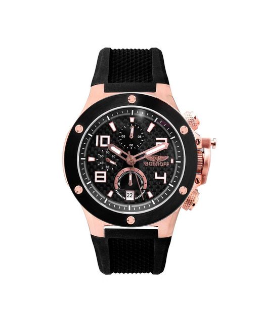 Bobroff Black Rubber Watch for Men | Lyst UK