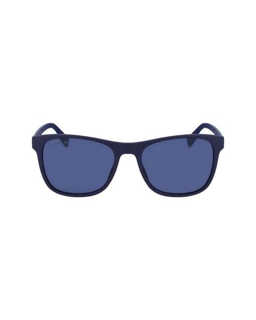 Lacoste Blue Injected Sunglasses for Men | Lyst UK