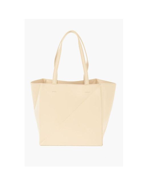 Nanushka Beige Polyurethane Tote Bag in Natural | Lyst