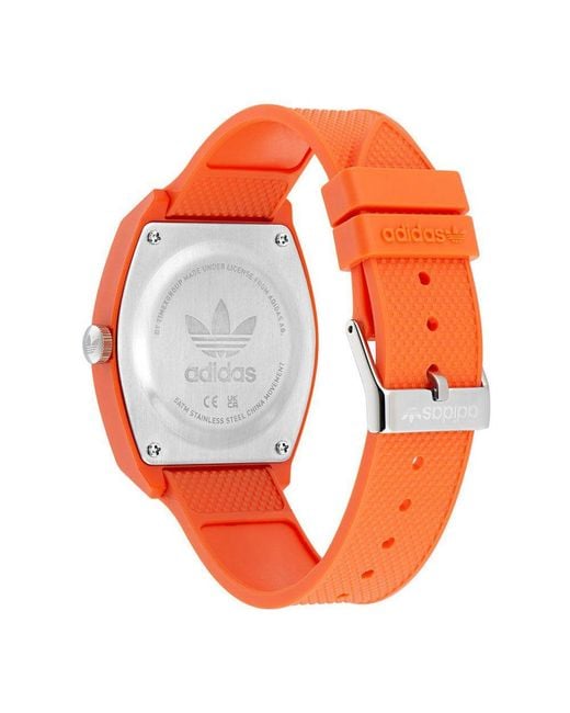 adidas Orange Silicone Watch | Lyst UK