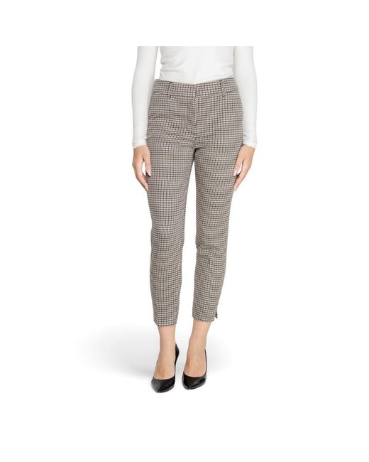 ONLY Beige Polyester Jeans & Pant in Grey | Lyst UK