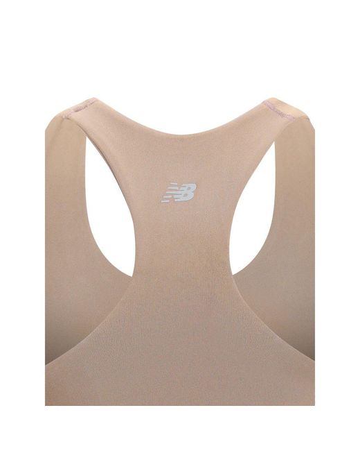 New Balance Nb Define Train Bra in Natural | Lyst UK