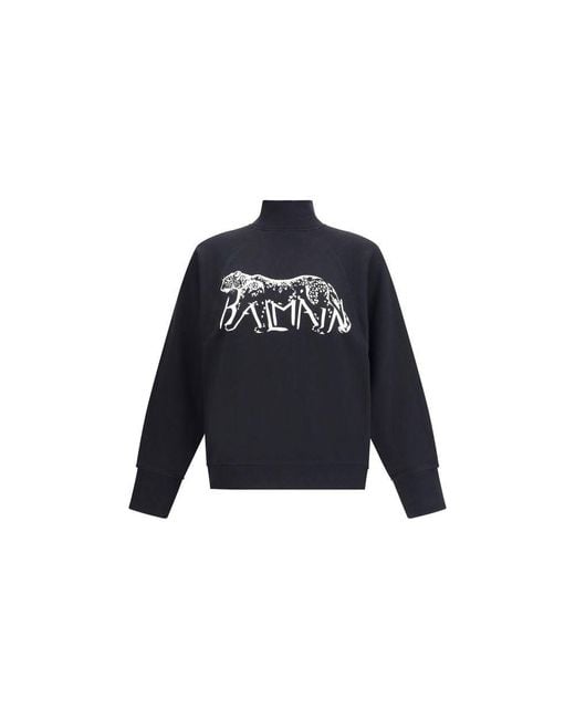 Balmain Leopard Print High in Blue | Lyst UK