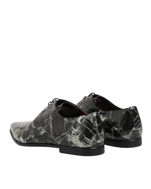 Dolce & Gabbana Formal Shoes Marble Effect in Black for Men | Lyst