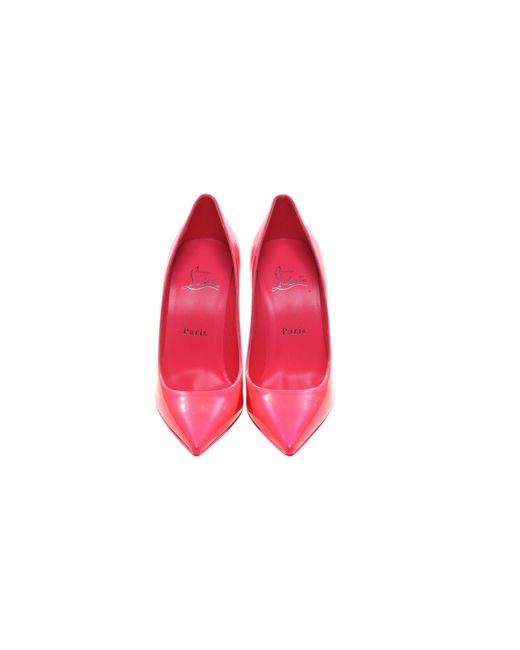 Christian Louboutin Sporty Kate Hot Pink Patent Leather High Heel Pumps ...