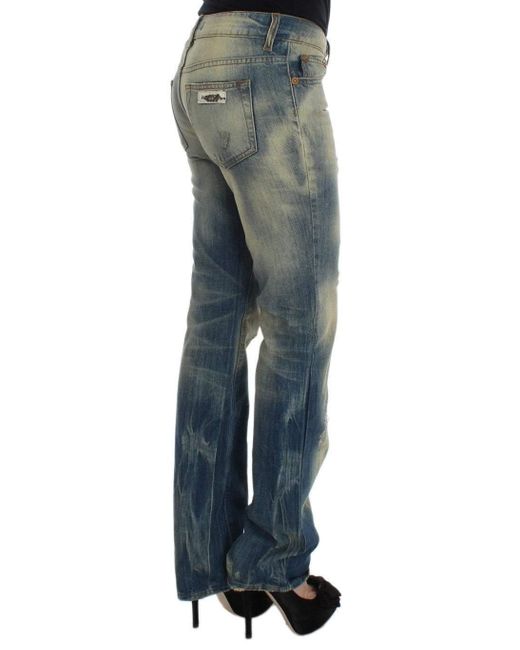 Roberto Cavalli Elegant Slim Bootcut Jeans in Gray | Lyst