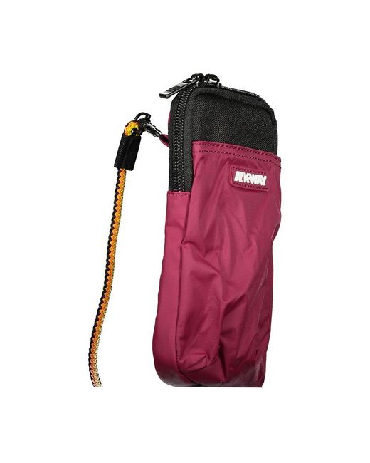 K-Way Purple Polyester Men Shoulder Bag in Pink for Men | Lyst