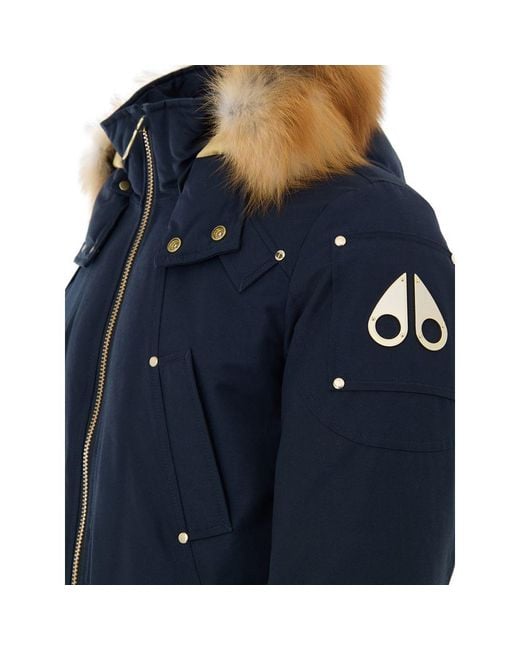 Moose Knuckles Blue Nylon Bomber for Men | Lyst UK