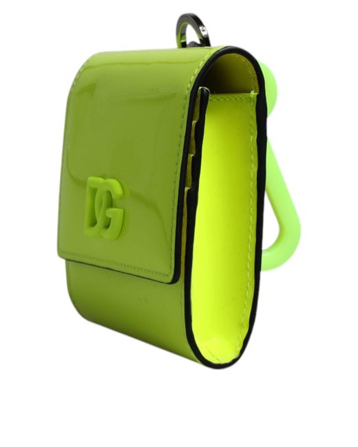 Dolce & Gabbana Bifold Dg Logo Neck Strap Cardholder Wallet in Yellow ...