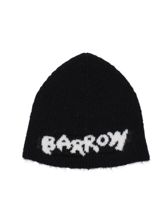 Barrow Black Marabou Beanie for Men | Lyst UK