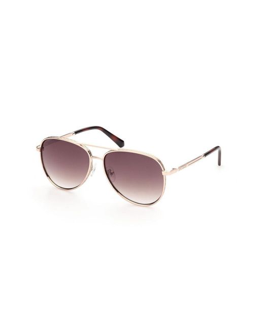 Guess Gold Metal Sunglasses in Pink for Men | Lyst UK